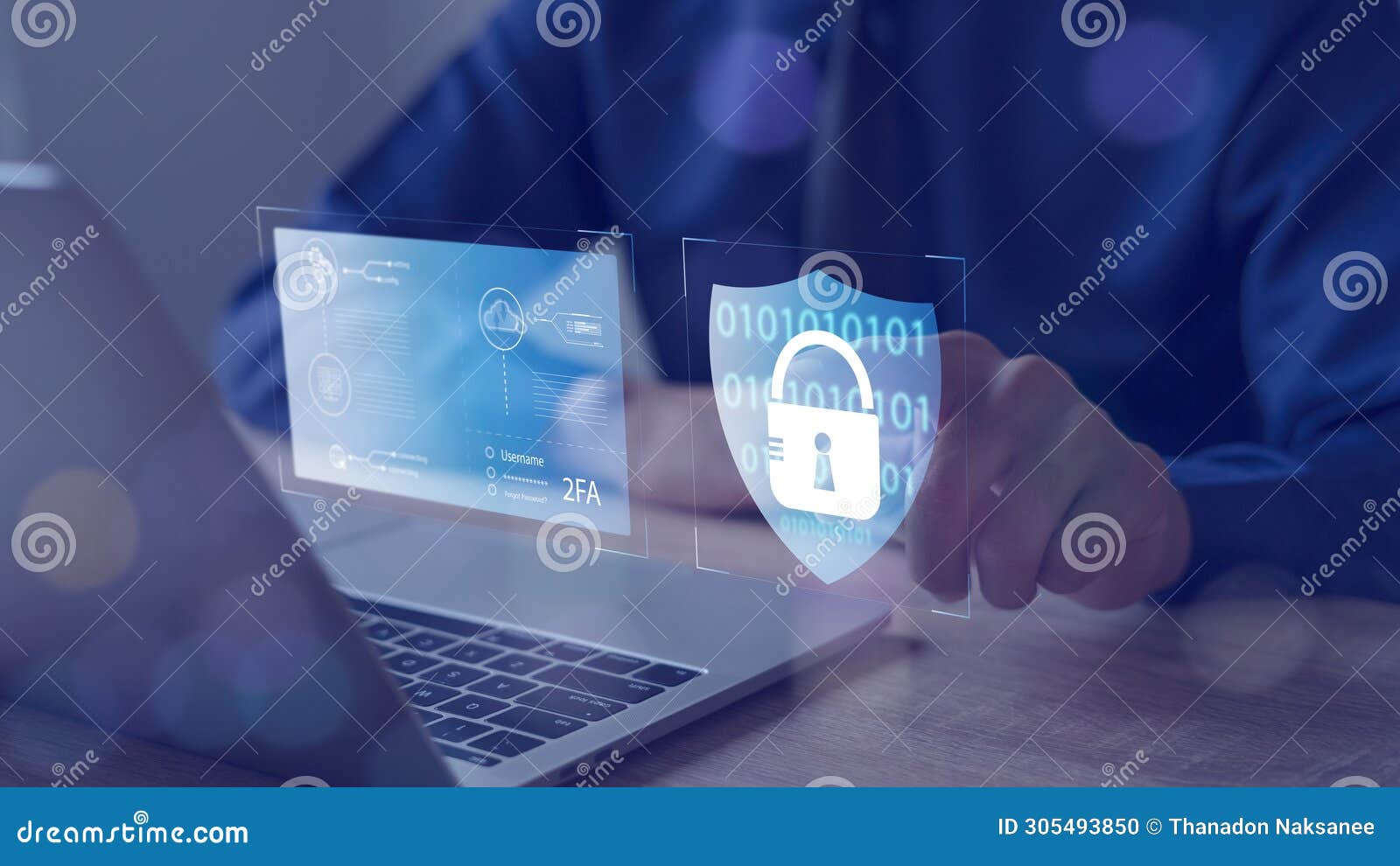 Cyber Security Concept Security, User Privacy and Encryption Secure Internet Access. Digital ...