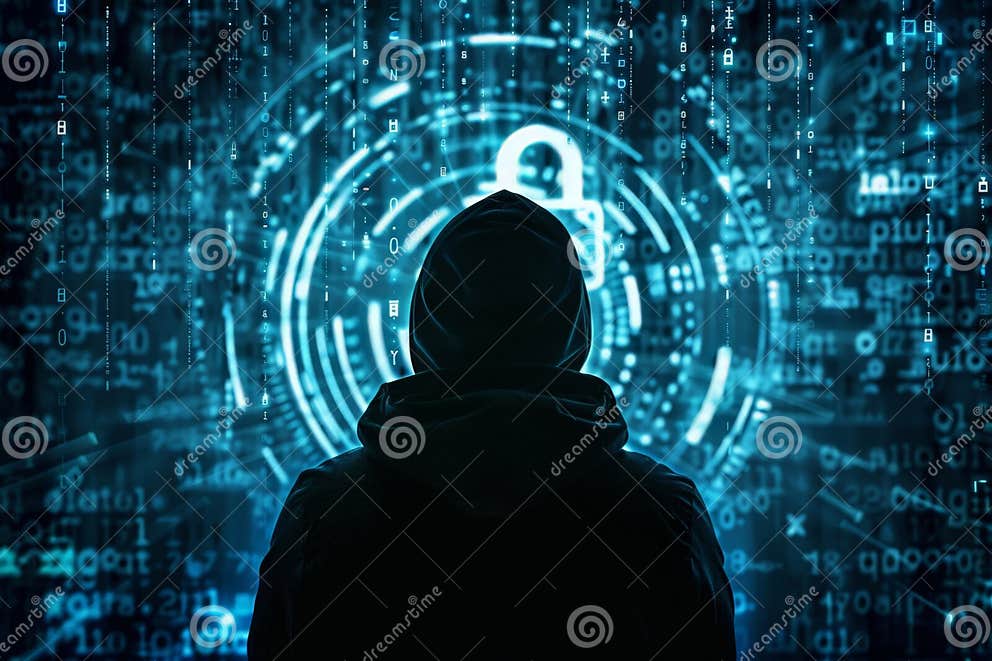 Cyber Security Conceptual Visualization Stock Illustration ...