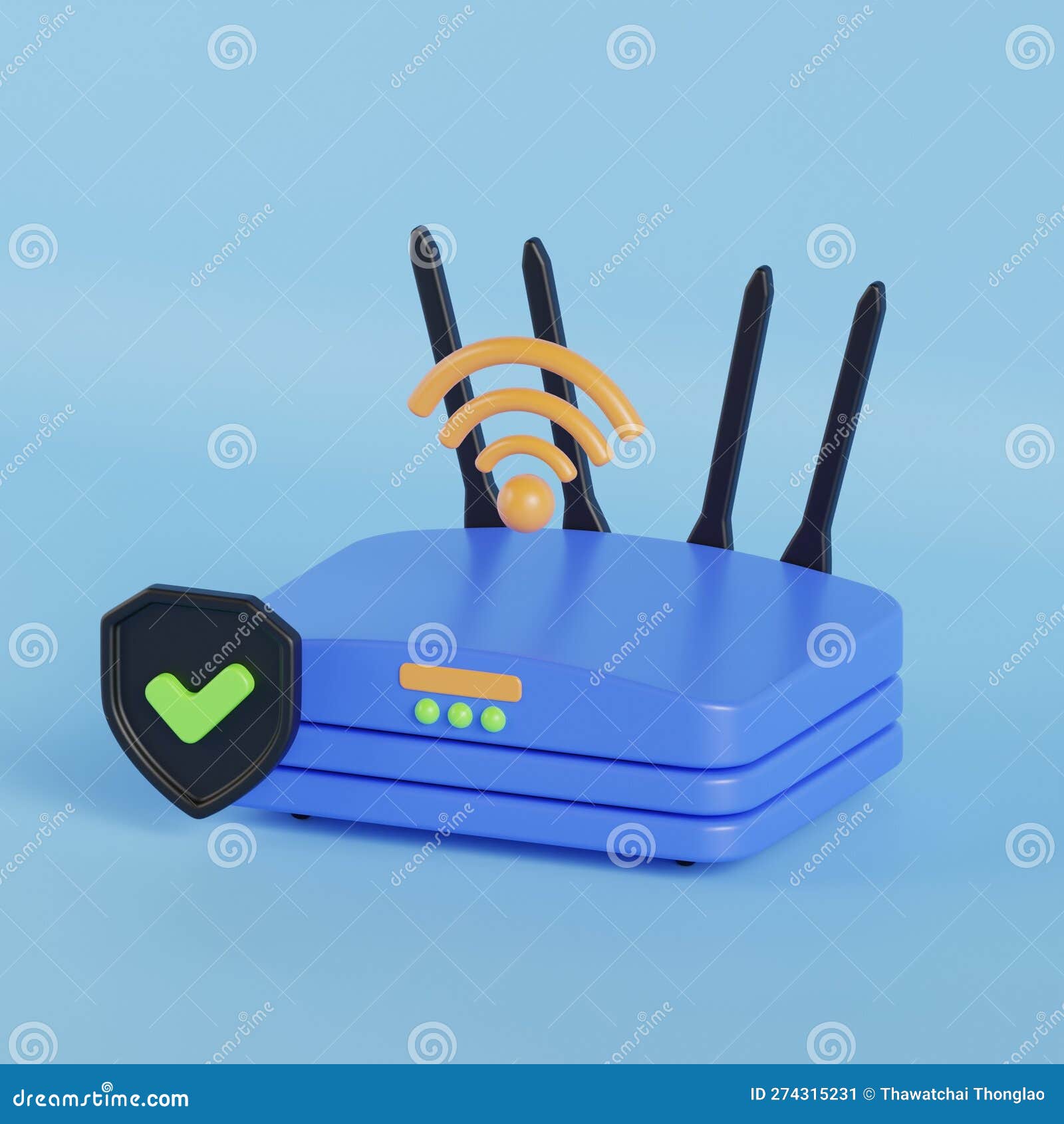 Cyber Security 3D, Laptop and Cloud Data Under Protection ...