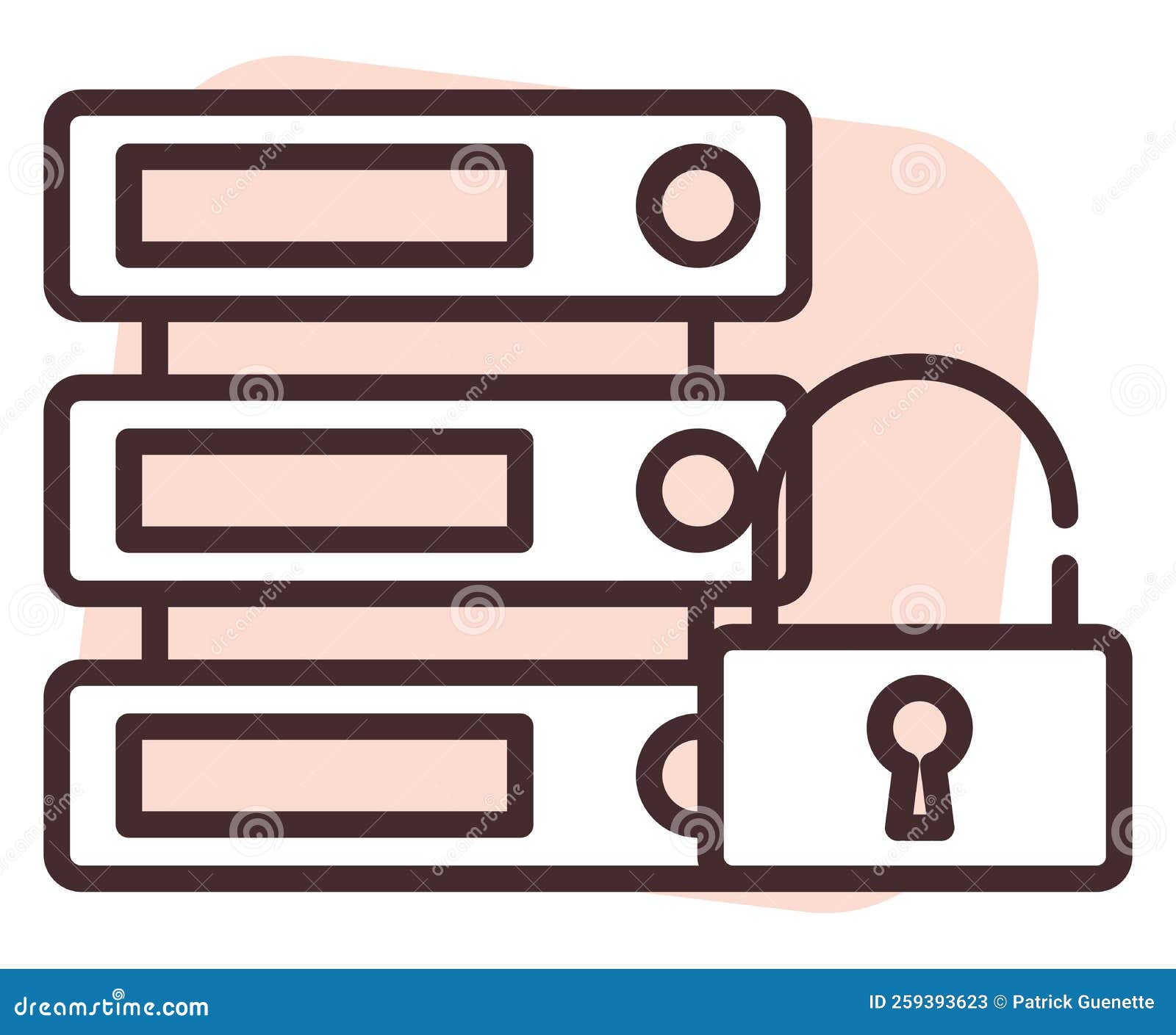 Cyber security data, icon stock vector. Illustration of design - 259393623
