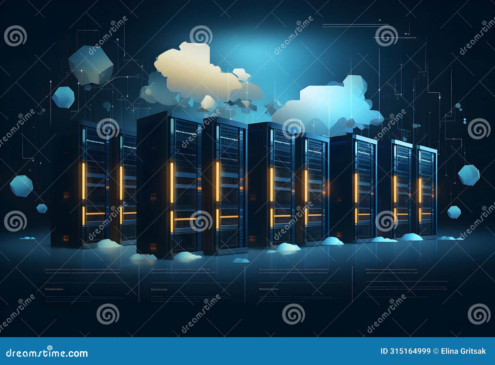 Cyber Security, Data Network Protection, Cloud Storage, Data Center ...