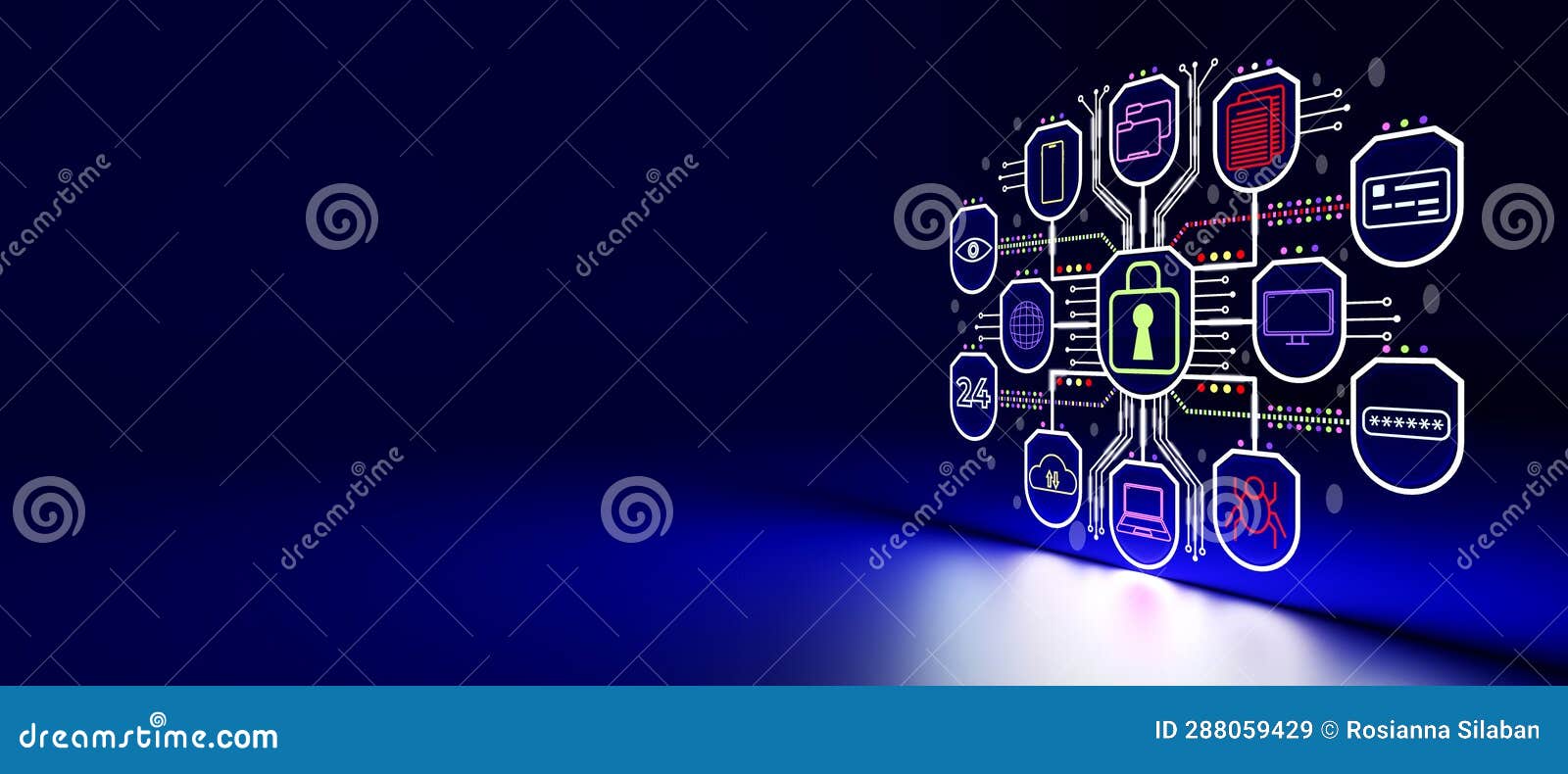 Cyber Security and Data Privacy Protection Concept Stock Image - Image ...