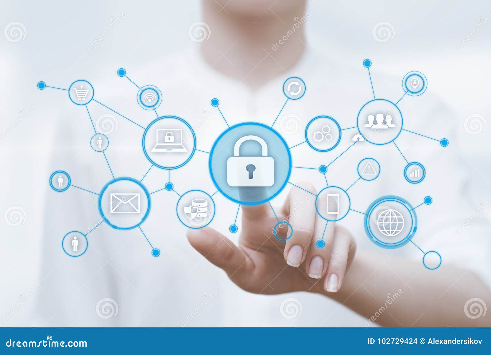 Cyber Security Data Protection Business Technology Privacy Concept ...