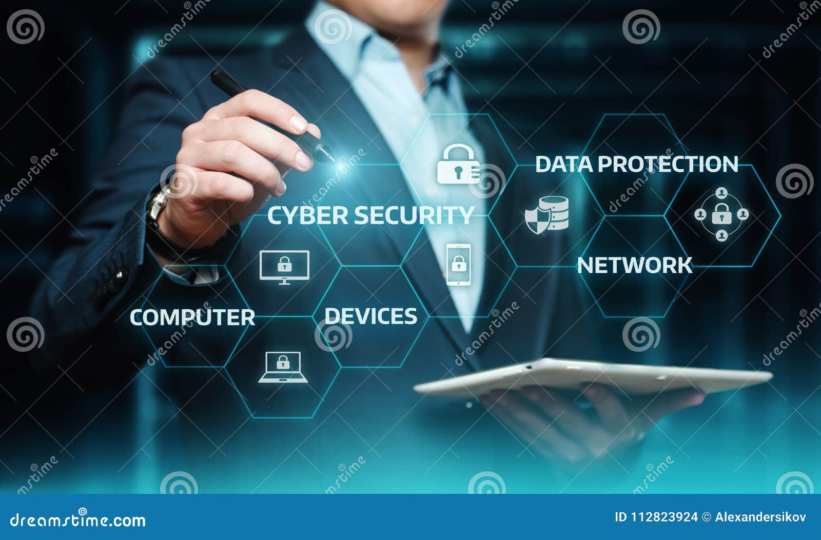 Cyber Security Data Protection Business Technology Privacy Concept ...