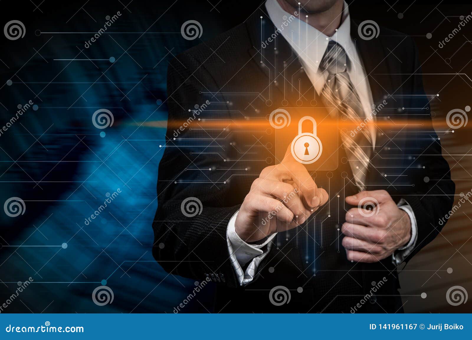 Cyber Security Data Protection Business Technology Privacy Concept ...