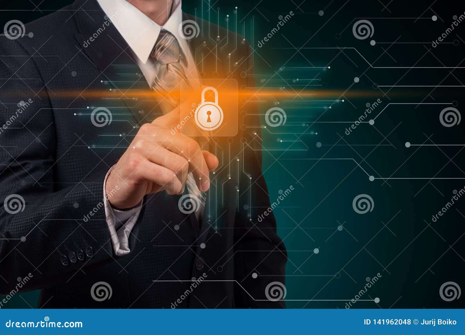 Cyber Security Data Protection Business Technology Privacy Concept ...