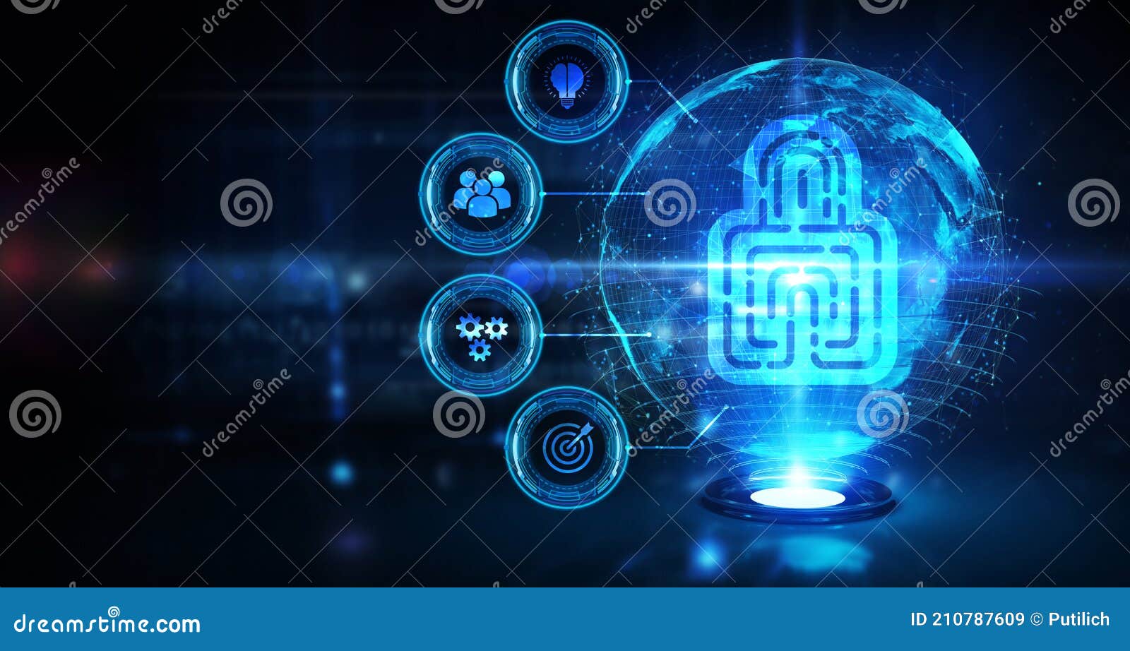 Cyber Security Data Protection Business Technology Privacy Concept ...