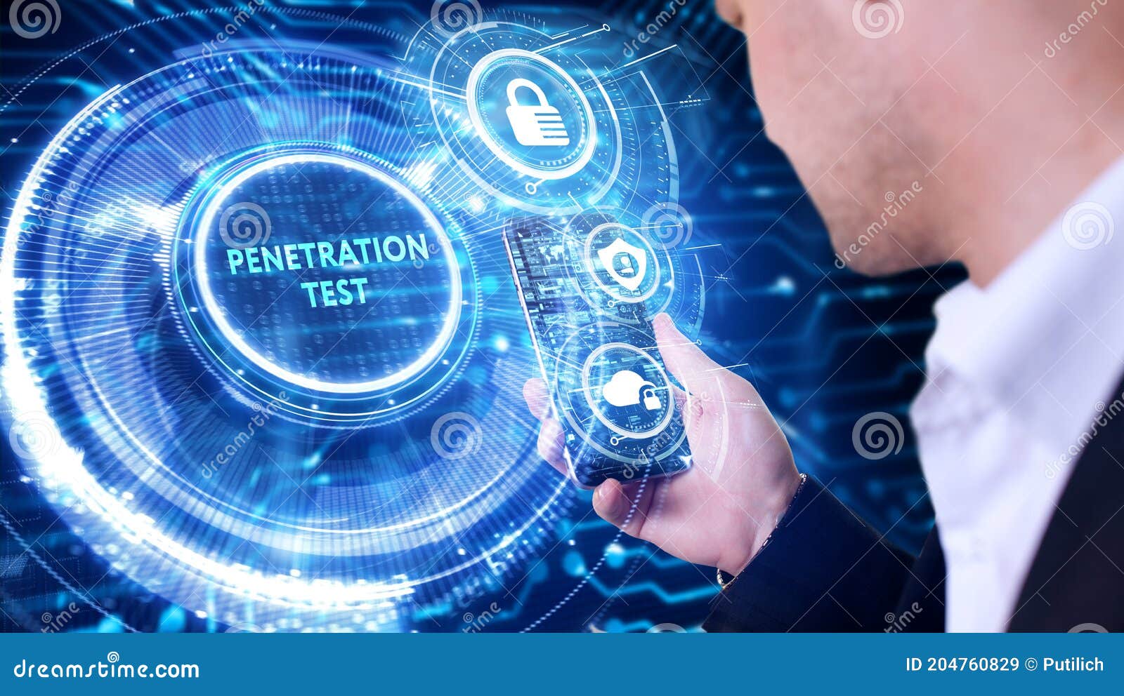 Cyber Security Data Protection Business Technology Privacy Concept ...