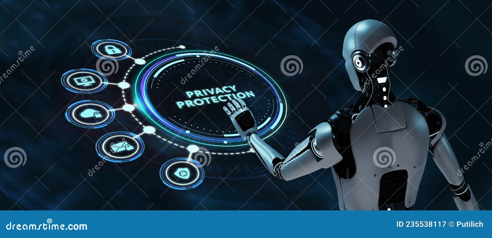 Cyber Security Data Protection Business Technology Privacy Concept ...