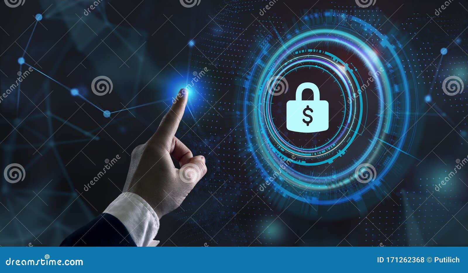 Cyber Security Data Protection Business Technology Privacy Concept ...