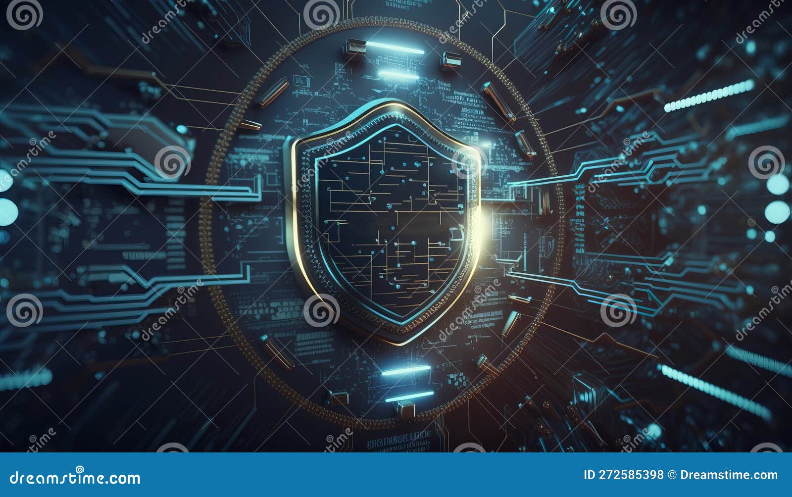 Cyber Security Data Protection. Generative AI Stock Photo - Image of ...