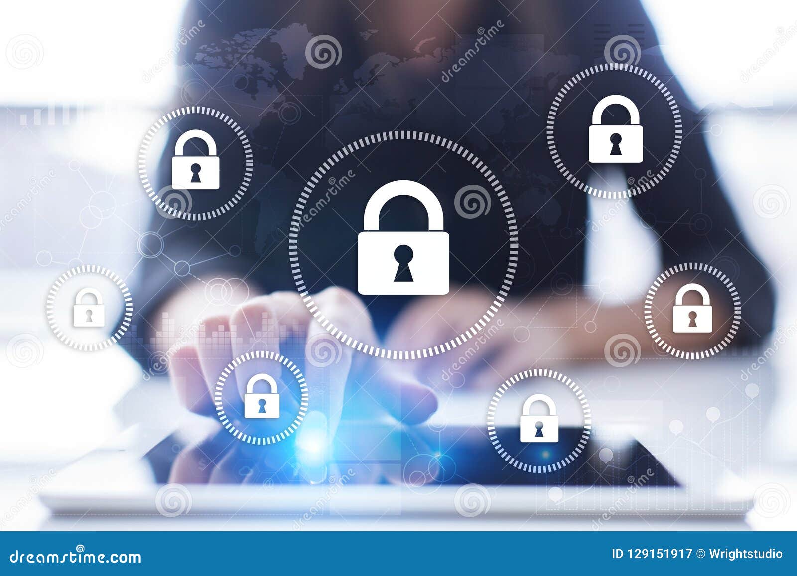 Cyber Security Data Protection Information Safety And Encryption