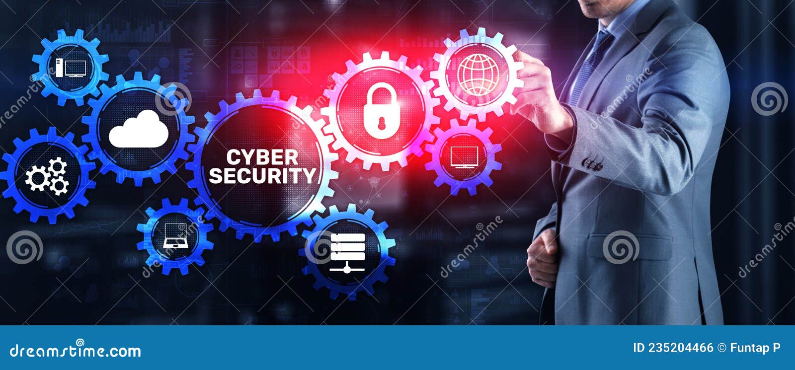 Cyber Security. Data Protection Network Privacy Concept Stock Photo ...