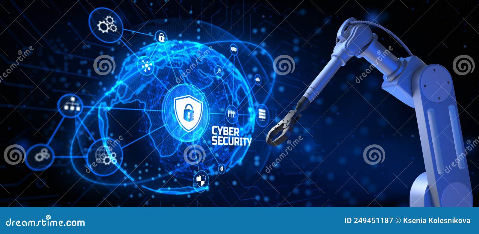 Cyber Security Data Protection Privacy. Industrial Automation ...