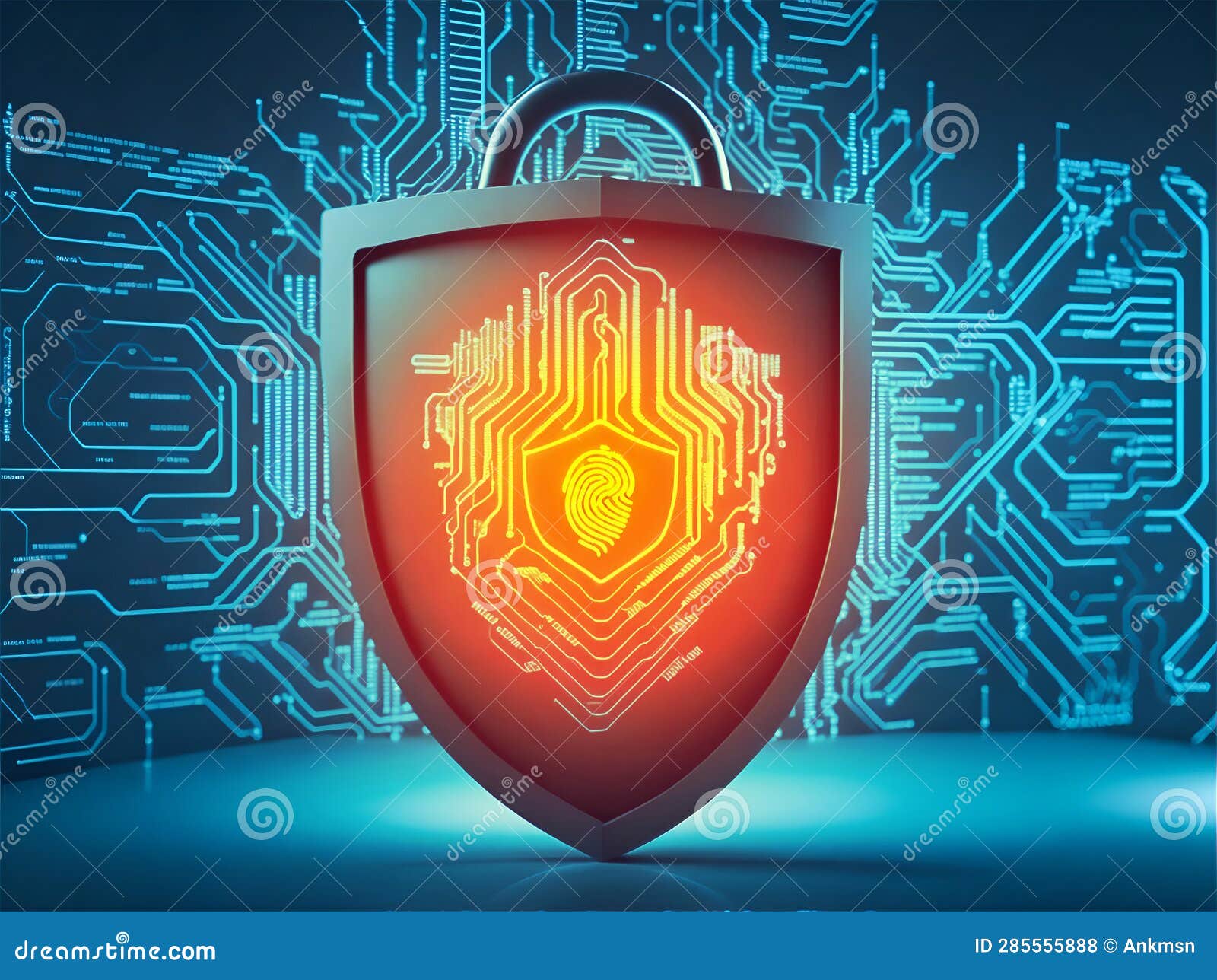 Cyber Security and Data Protection of Private Information. Locks of ...