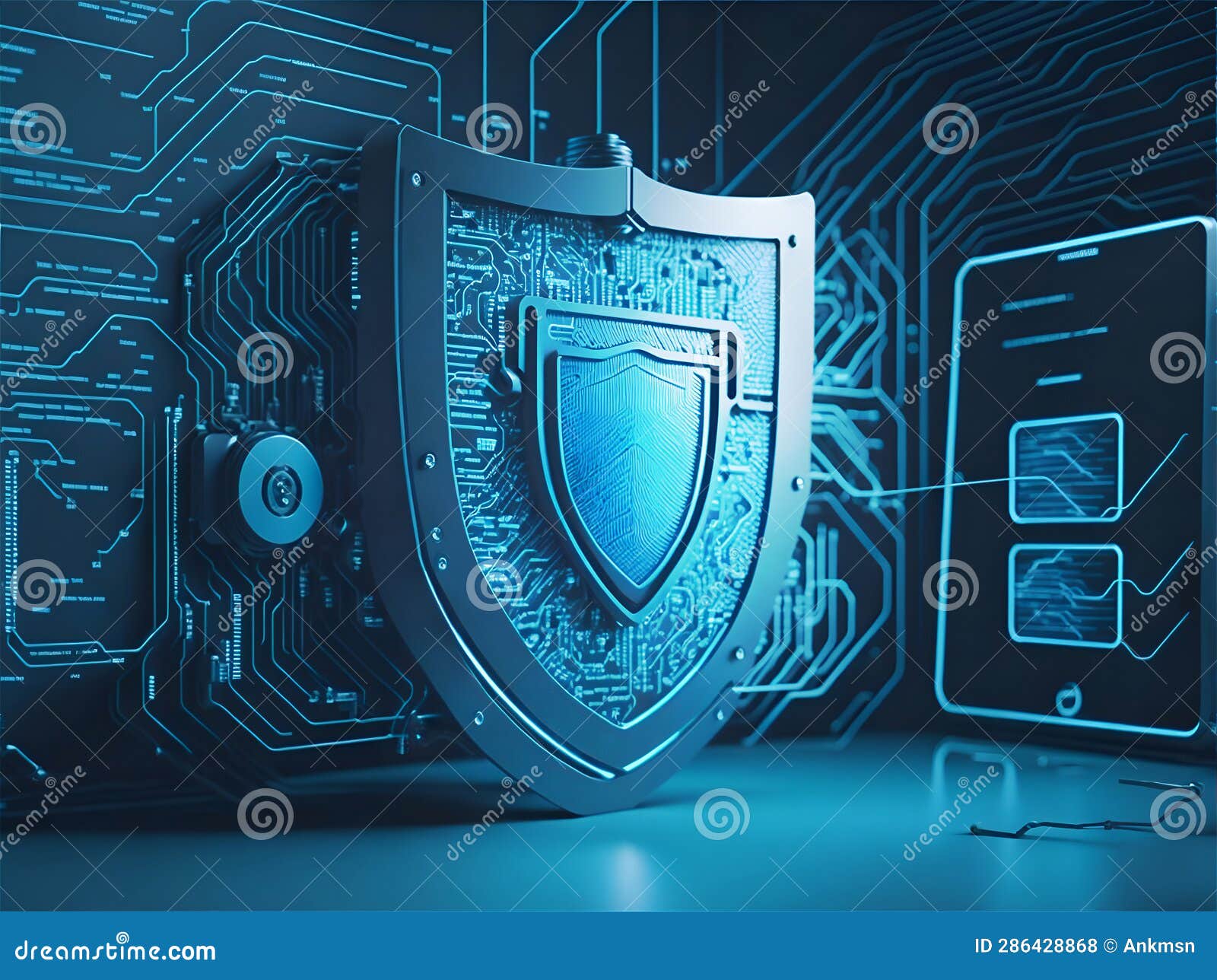 Cyber Security and Data Protection of Private Information. Locks of ...