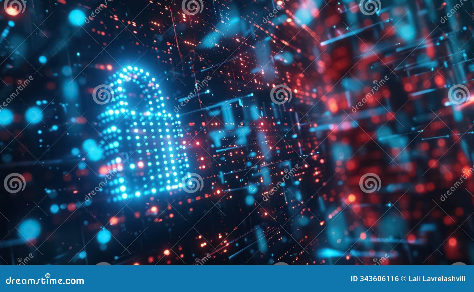 Cyber Security, Data Protection, Structure of Virtual Network Stock ...