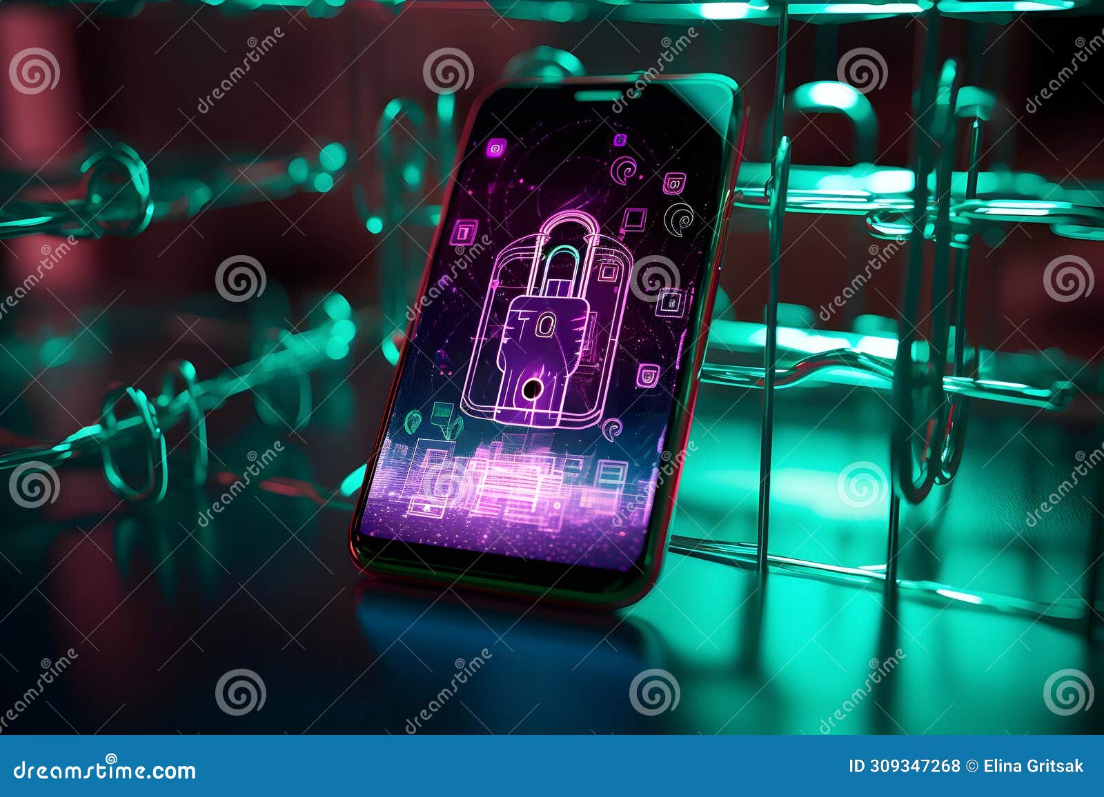 Cyber Security Data, Security System, Managing Digital Keys, Cybersecurity Service, Stock ...