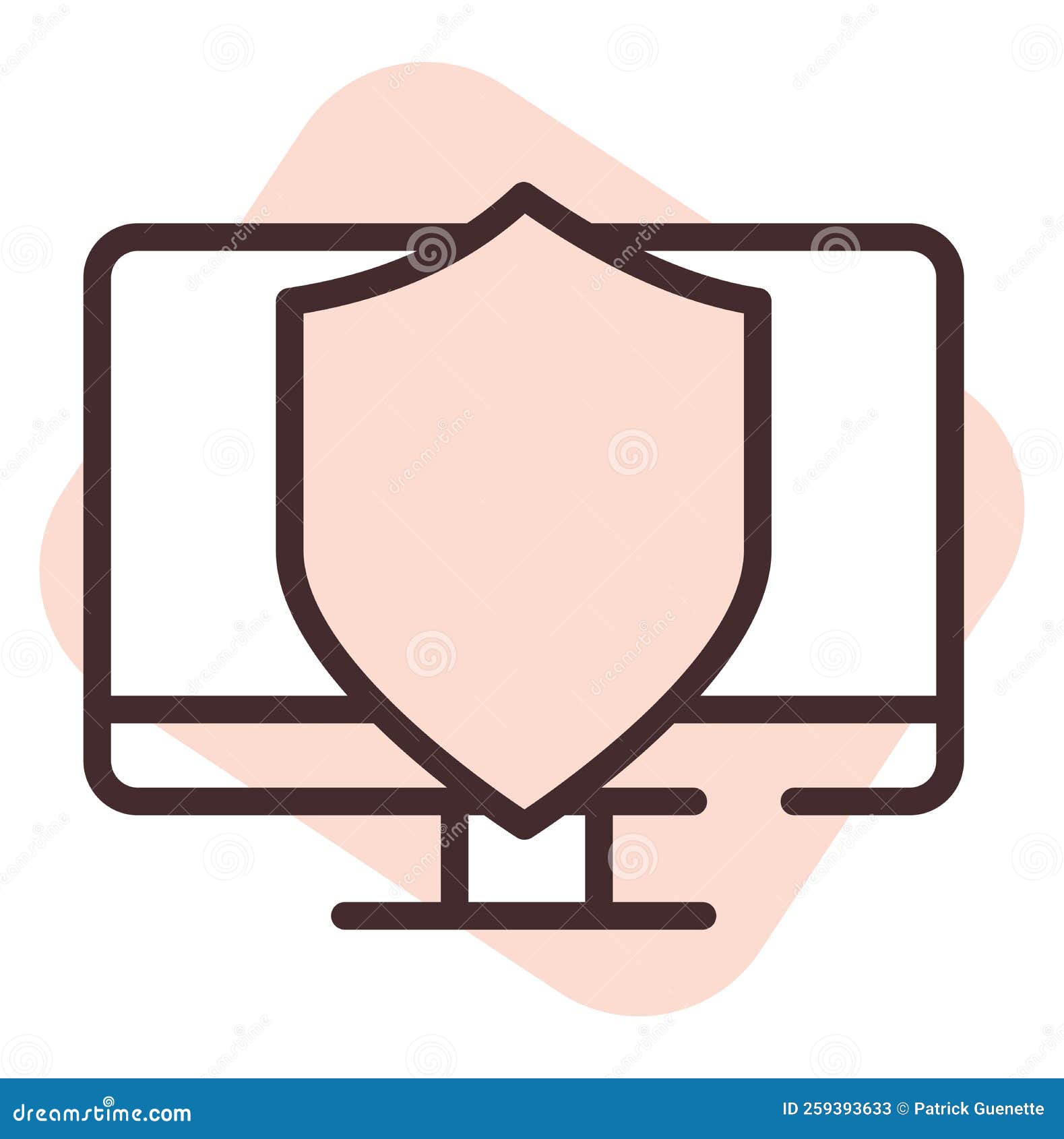 Cyber Security Defender, Icon Stock Vector - Illustration of virus ...