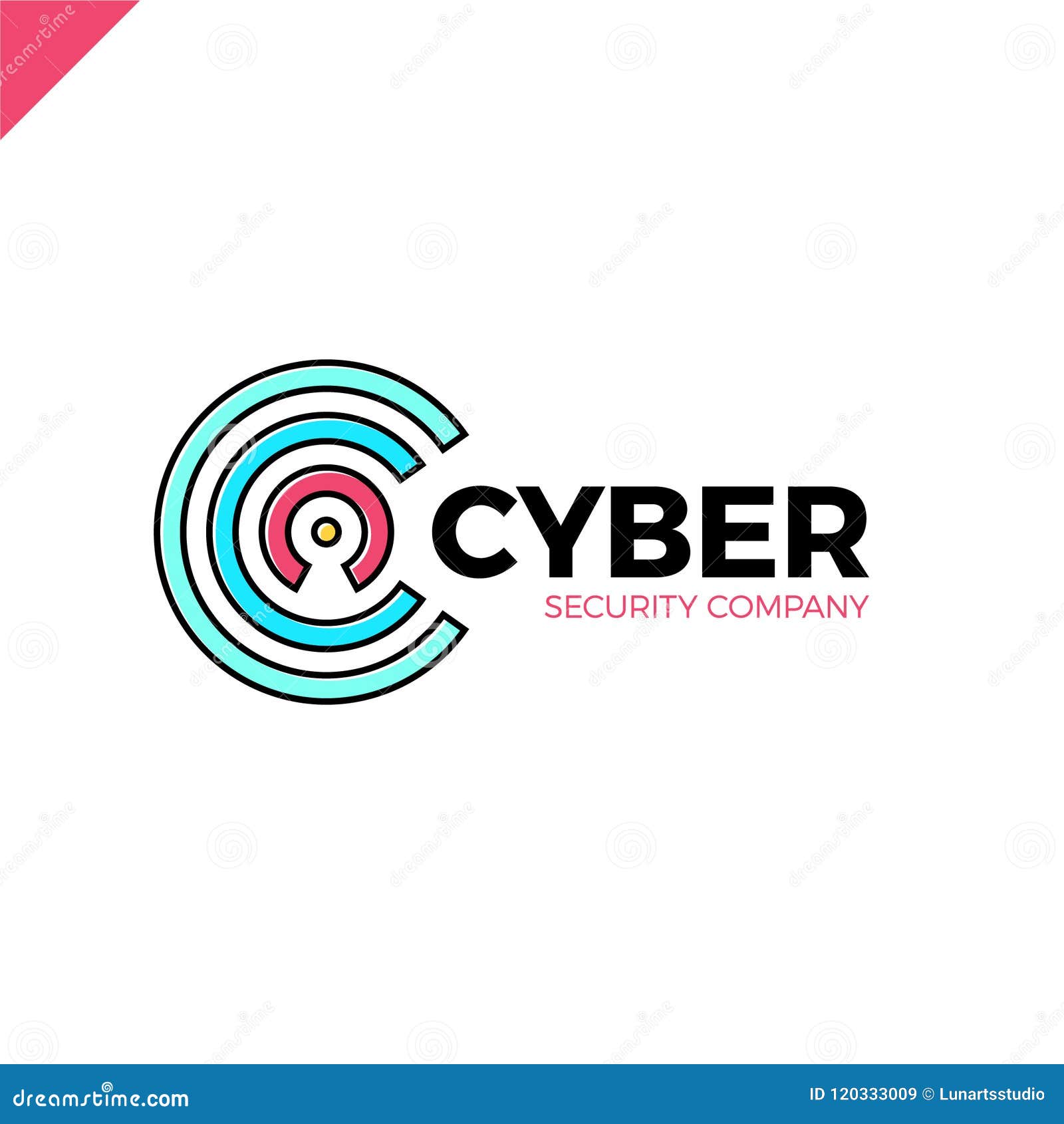 Cyber Security and Defender Line Letter C Logotype Design Template ...