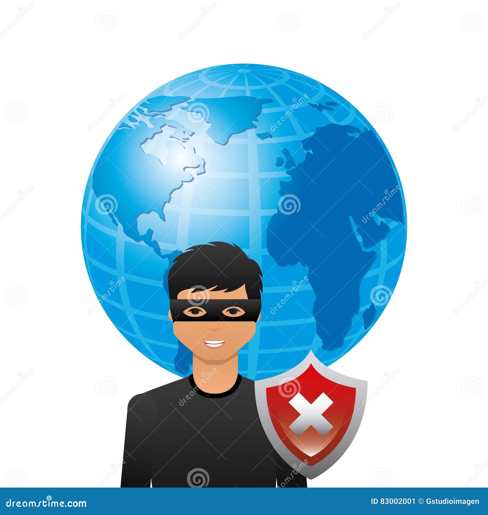 Cyber security design stock illustration. Illustration of crack - 83002001