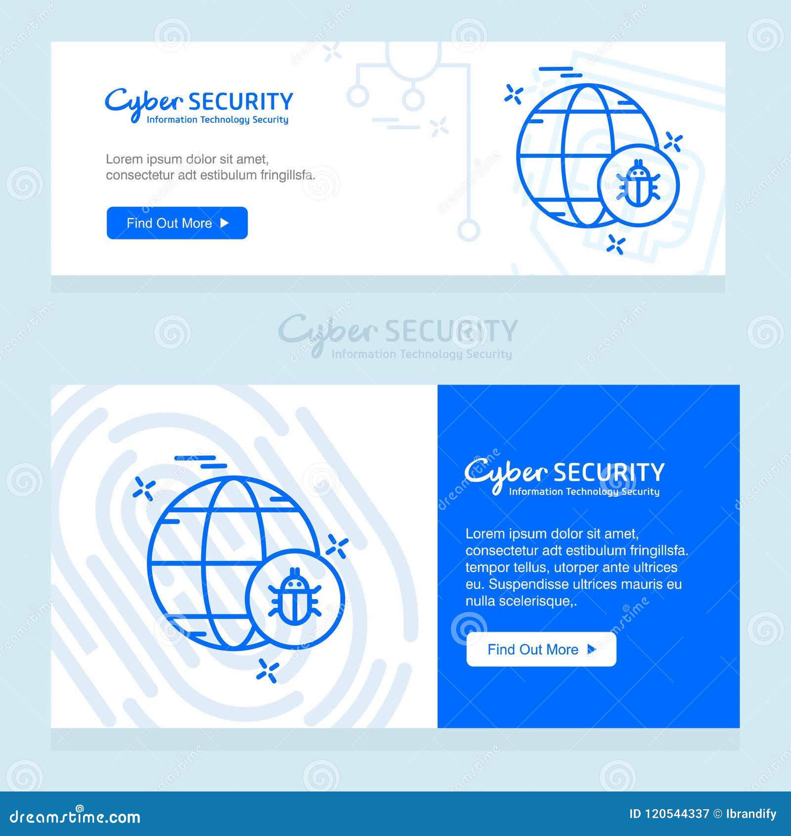 Cyber Security Design with Creative Design Stock Vector - Illustration ...