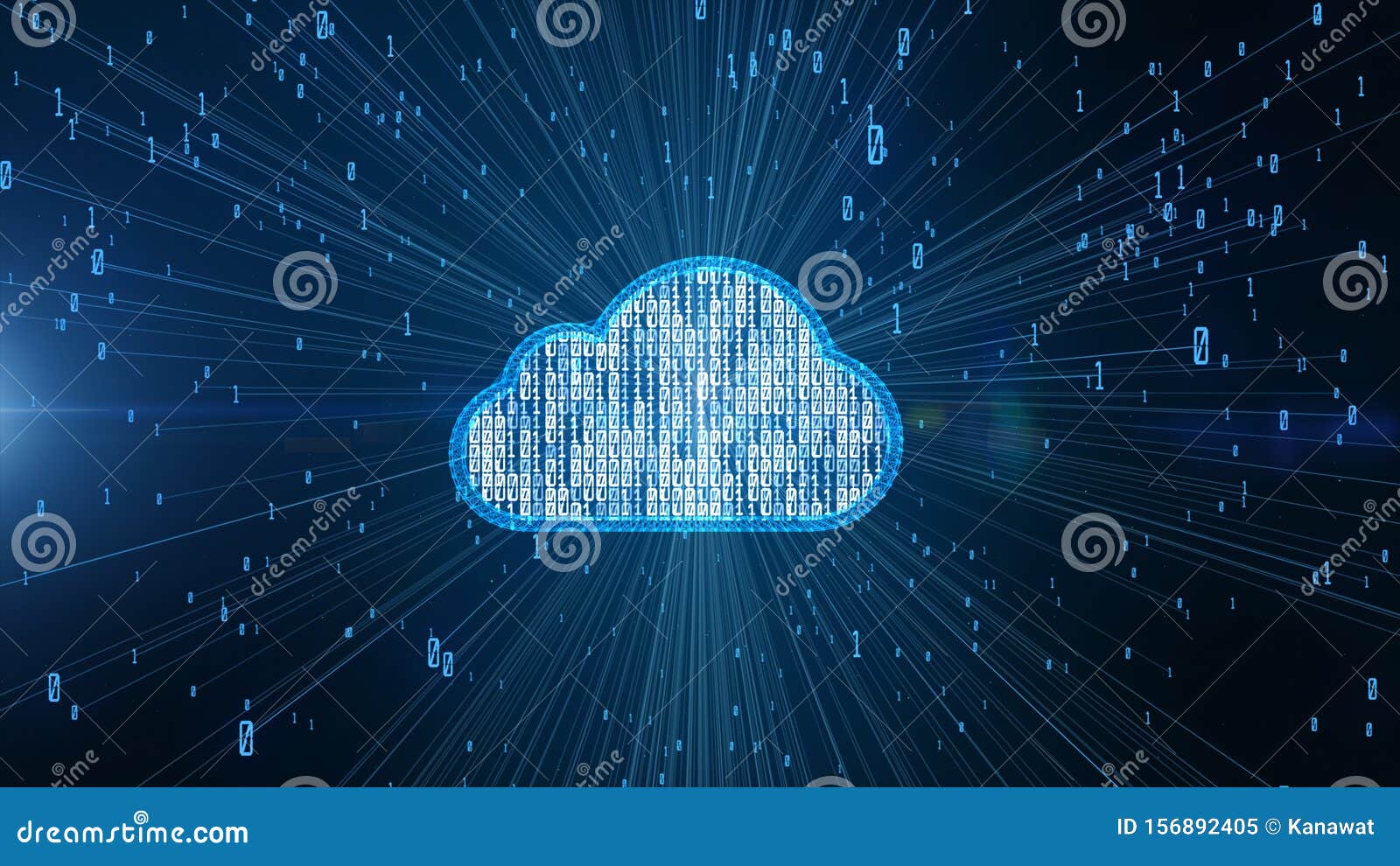 Cyber Security Digital Data and Conceptual Futuristic Information ...