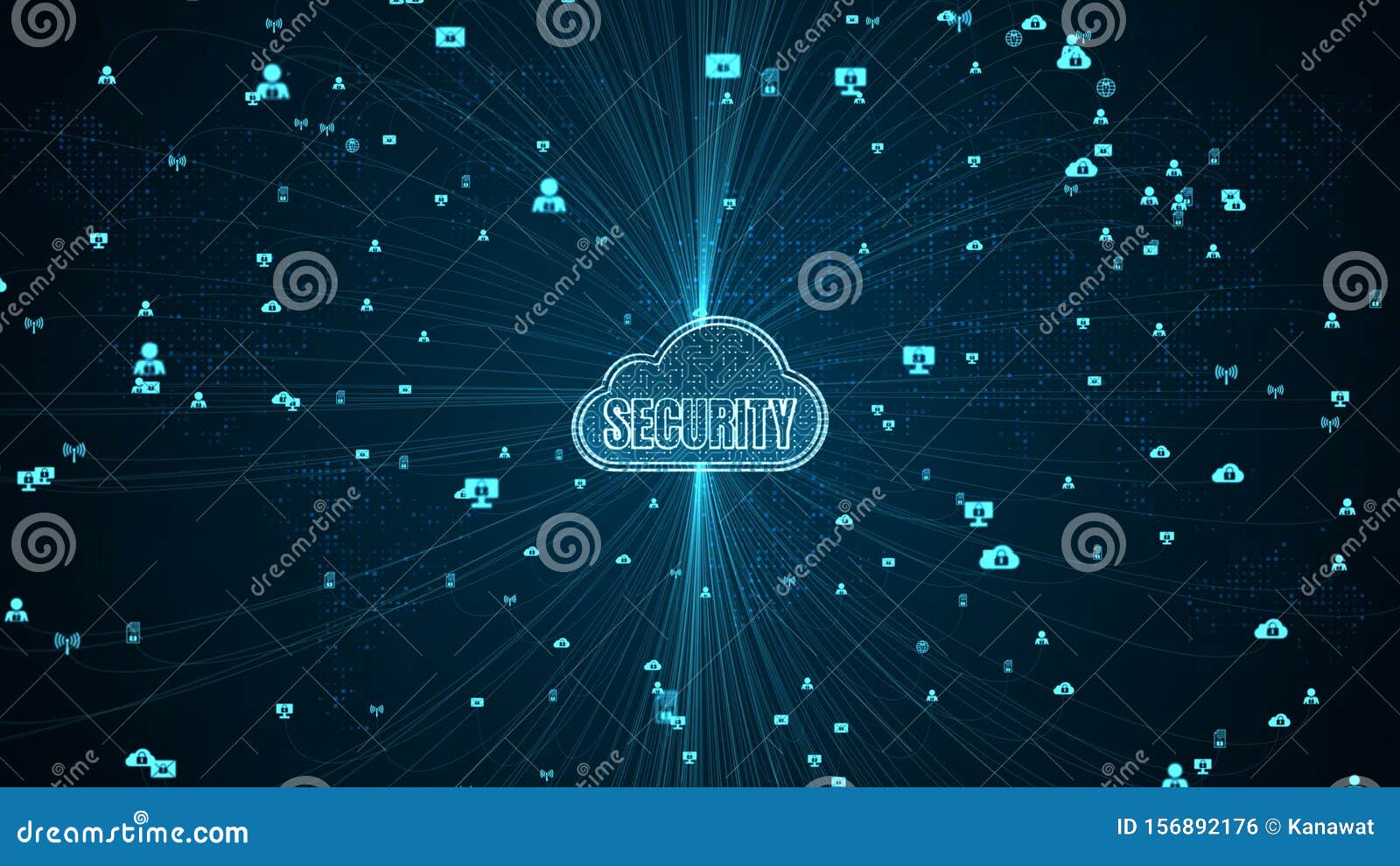 Cyber Security Digital Data And Conceptual Futuristic Look At ...