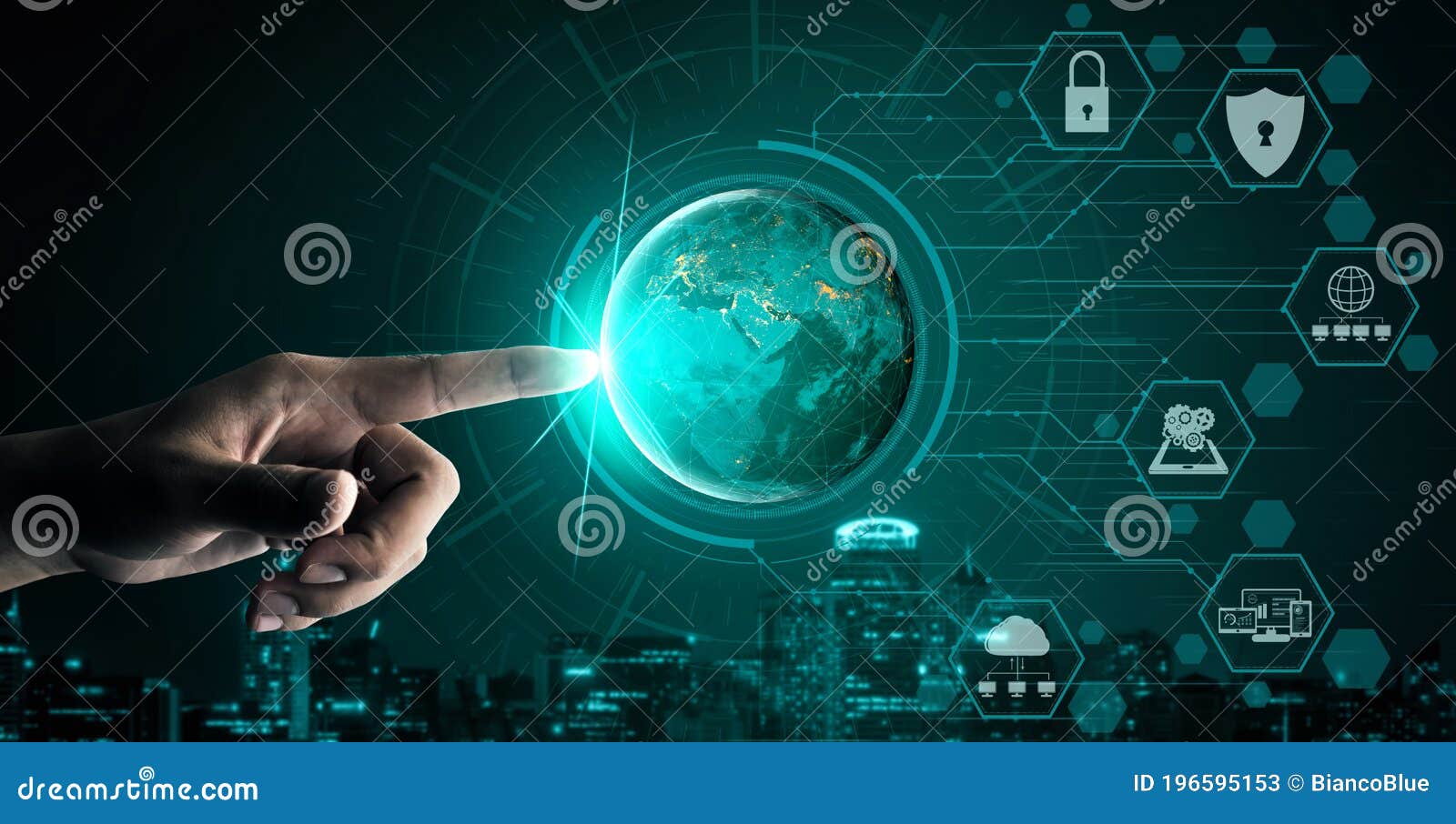 Cyber Security and Digital Data Protection Concept Stock Image - Image ...