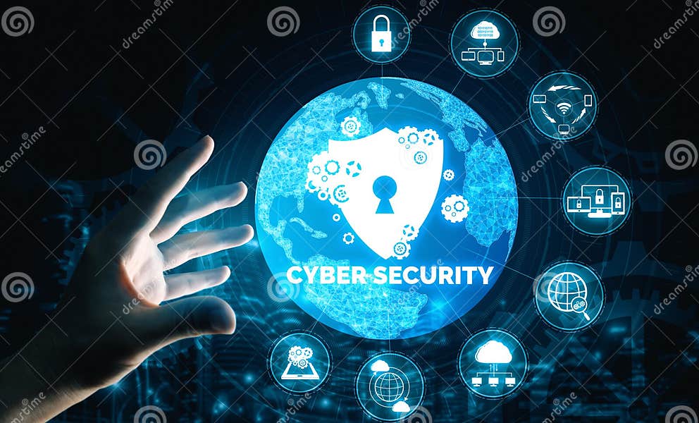 Cyber Security and Digital Data Protection Concept Uds Stock Photo ...