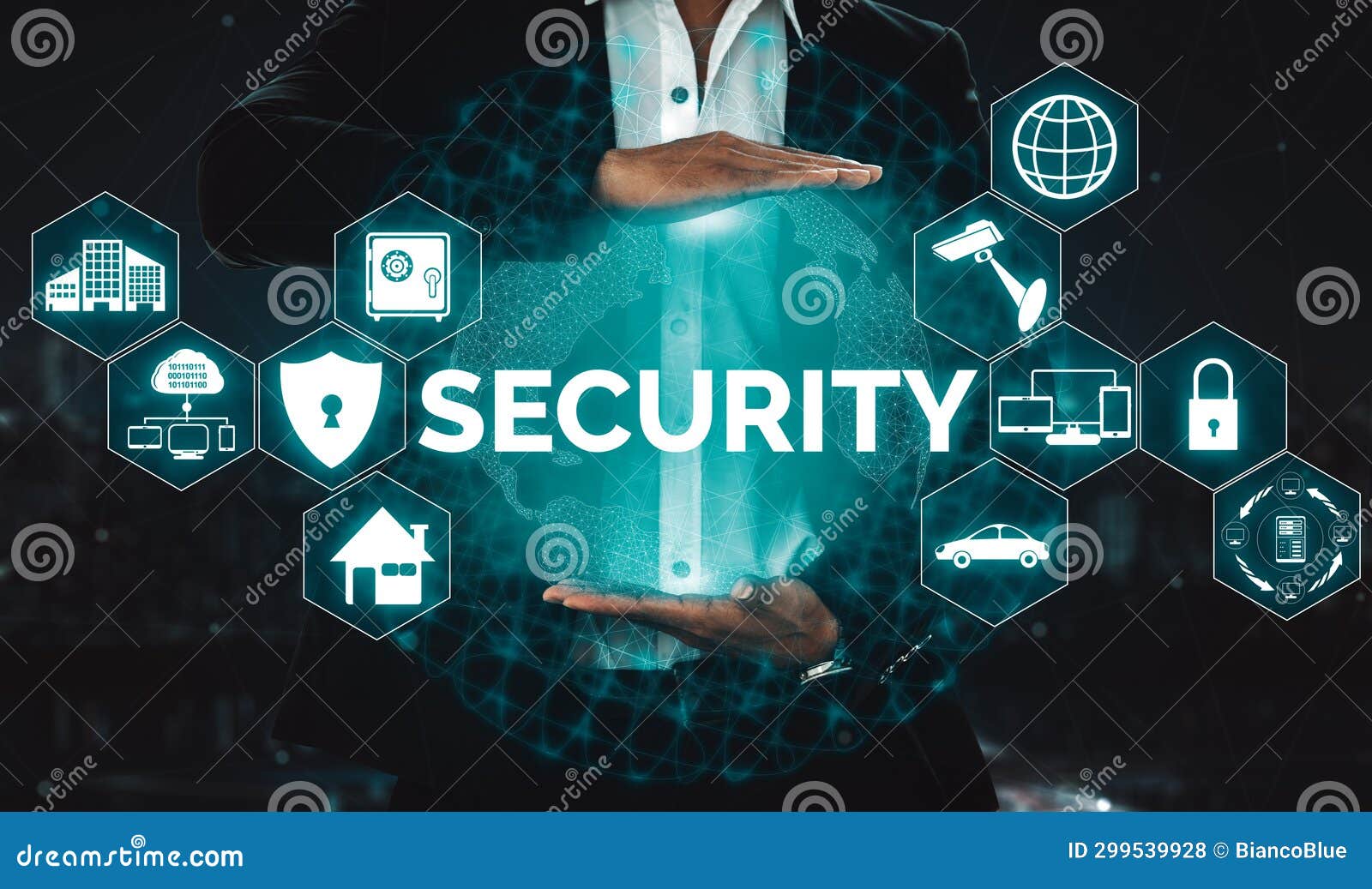 Cyber Security and Digital Data Protection Concept Uds Stock Photo ...