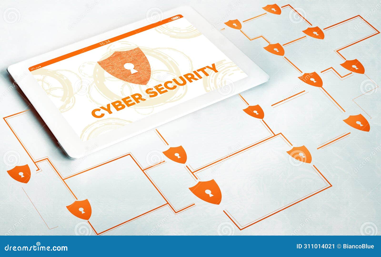 Cyber Security and Digital Data Protection Concept Uds Stock Image ...