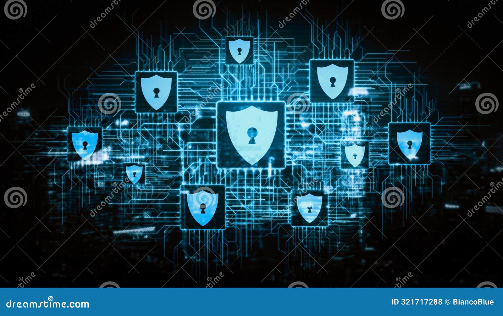 Cyber Security and Digital Data Protection Concept Uds Stock Photo ...