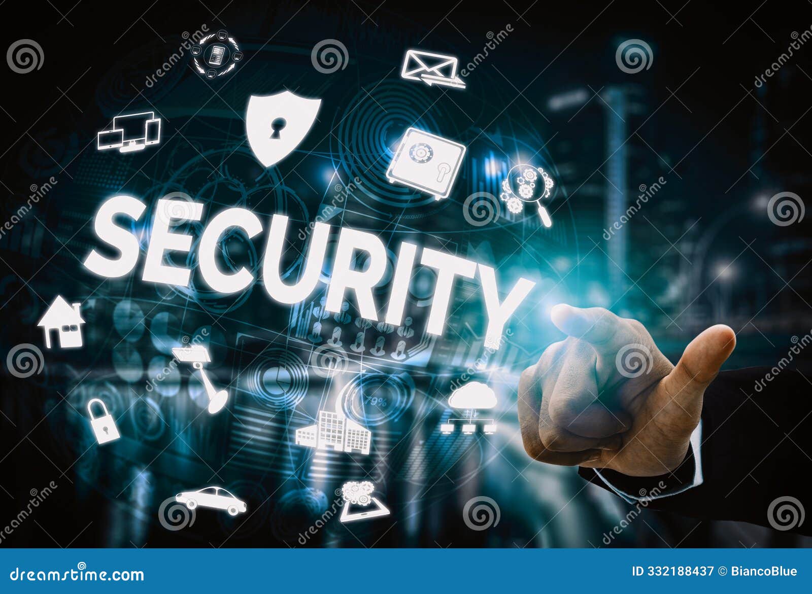 Cyber Security and Digital Data Protection Concept Uds Stock Image - Image of email, privacy ...