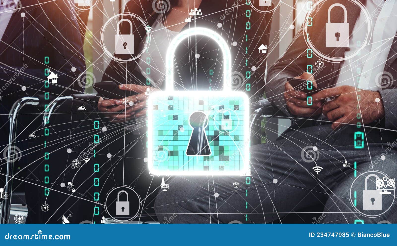 Cyber Security and Digital Data Protection Conceptual Stock Image ...