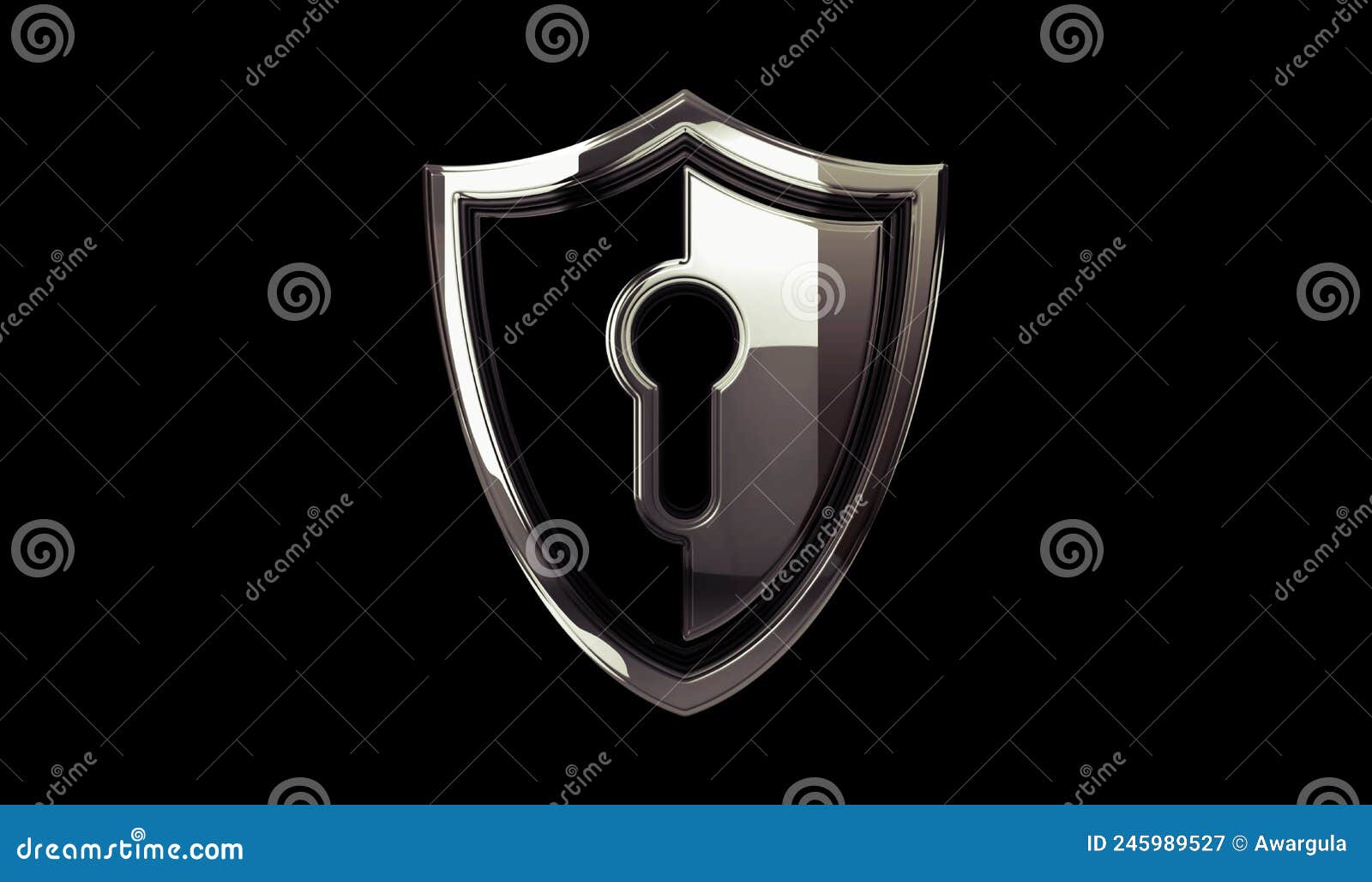 Cyber Security and Digital Network Protection Symbol Digital 3d ...
