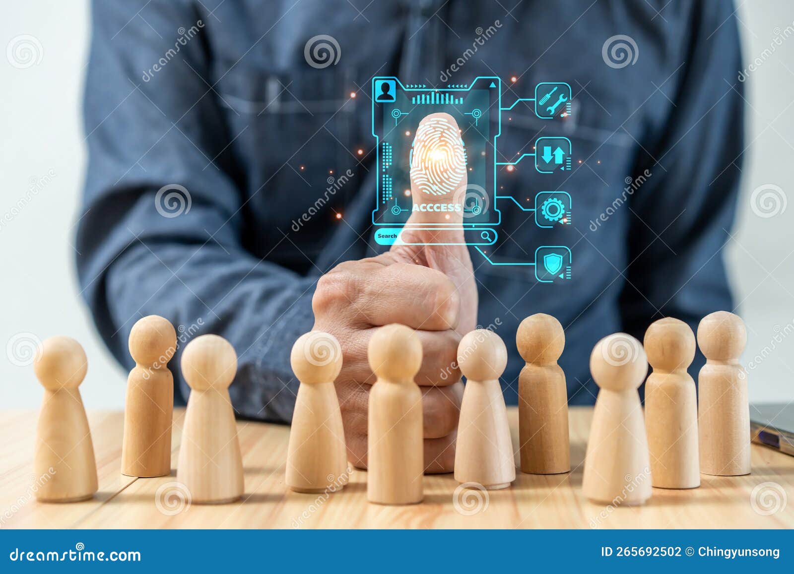 Cyber Security and Fingerprint Login, Identification Information ...