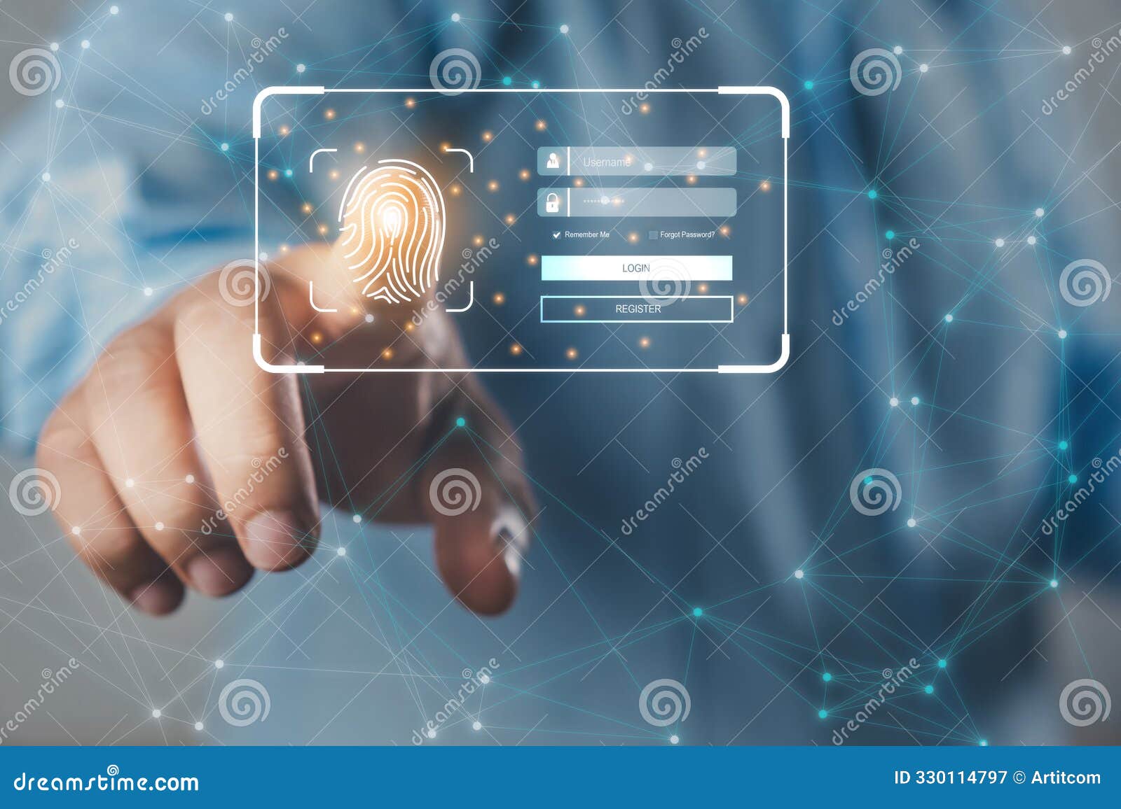 Cyber Security and Fingerprint Login, User, Identification Information ...