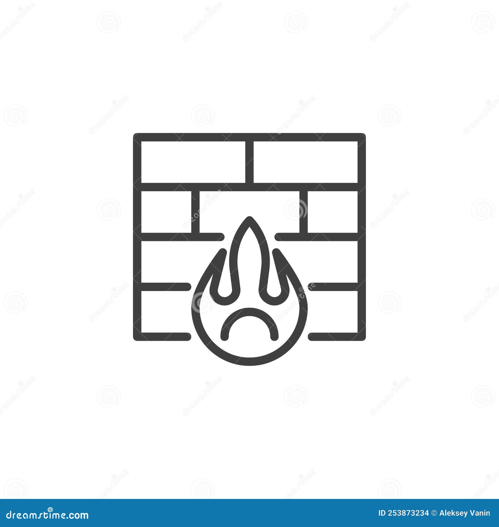 Firewall Line Vector Icons And Signs. Protection, Security, Perimeter ...