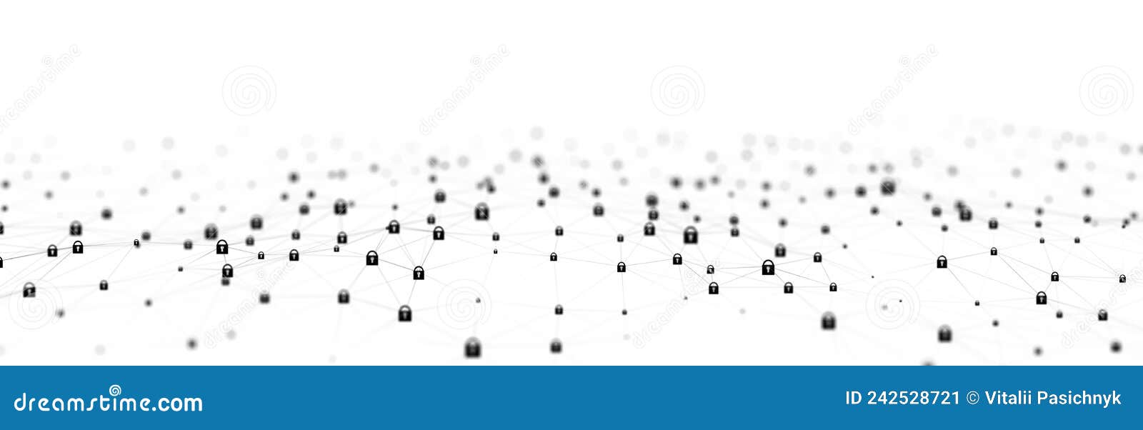 Cyber Security Flow Concept. Digital Wave Structure Connecting Code Algorithms. Secure Data ...