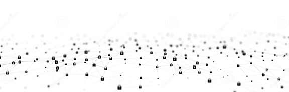 Cyber Security Flow Concept. Digital Wave Structure Connecting Code Algorithms. Secure Data ...