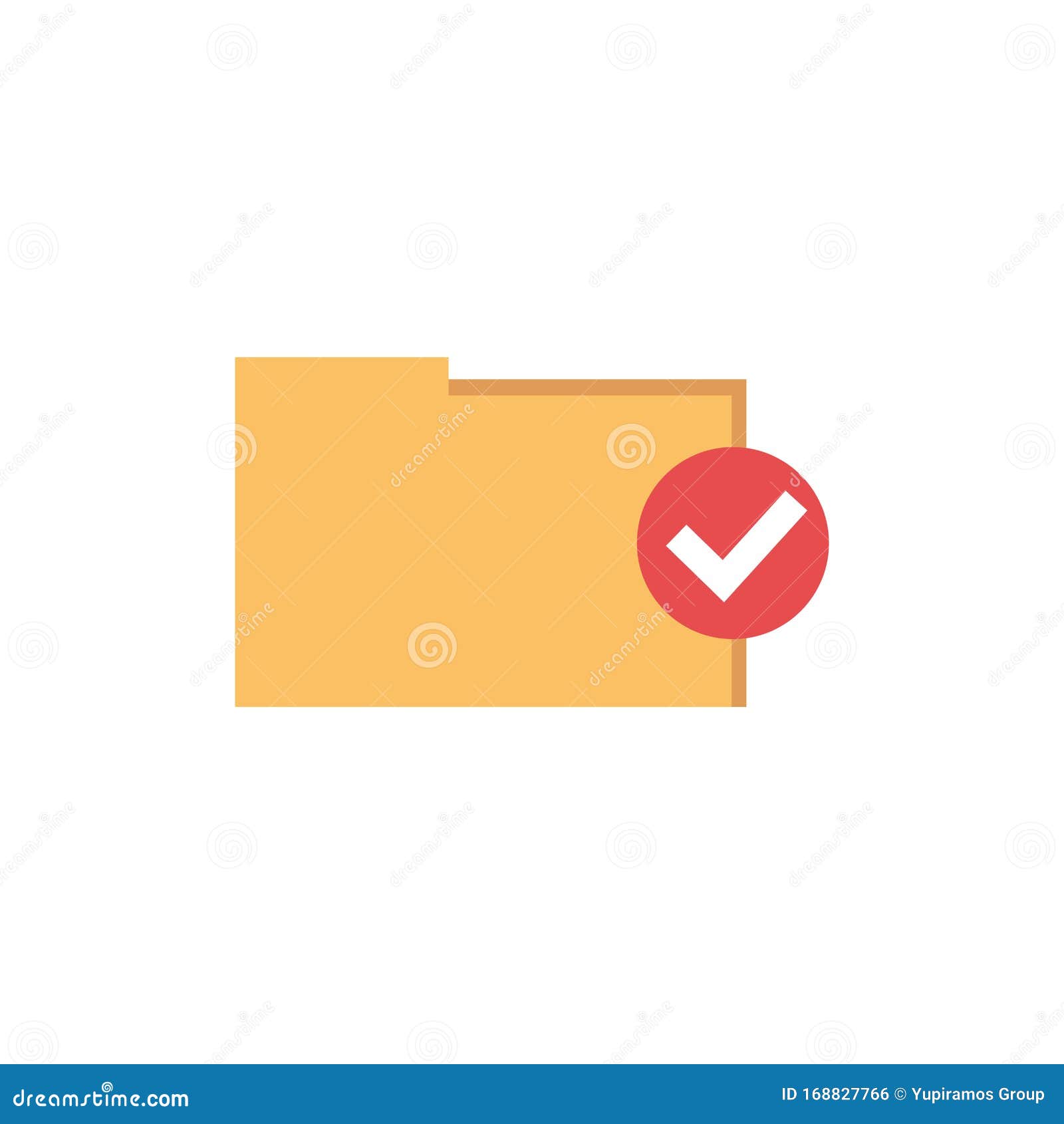 Cyber Security Folder Flat Style Icon Stock Vector - Illustration of ...