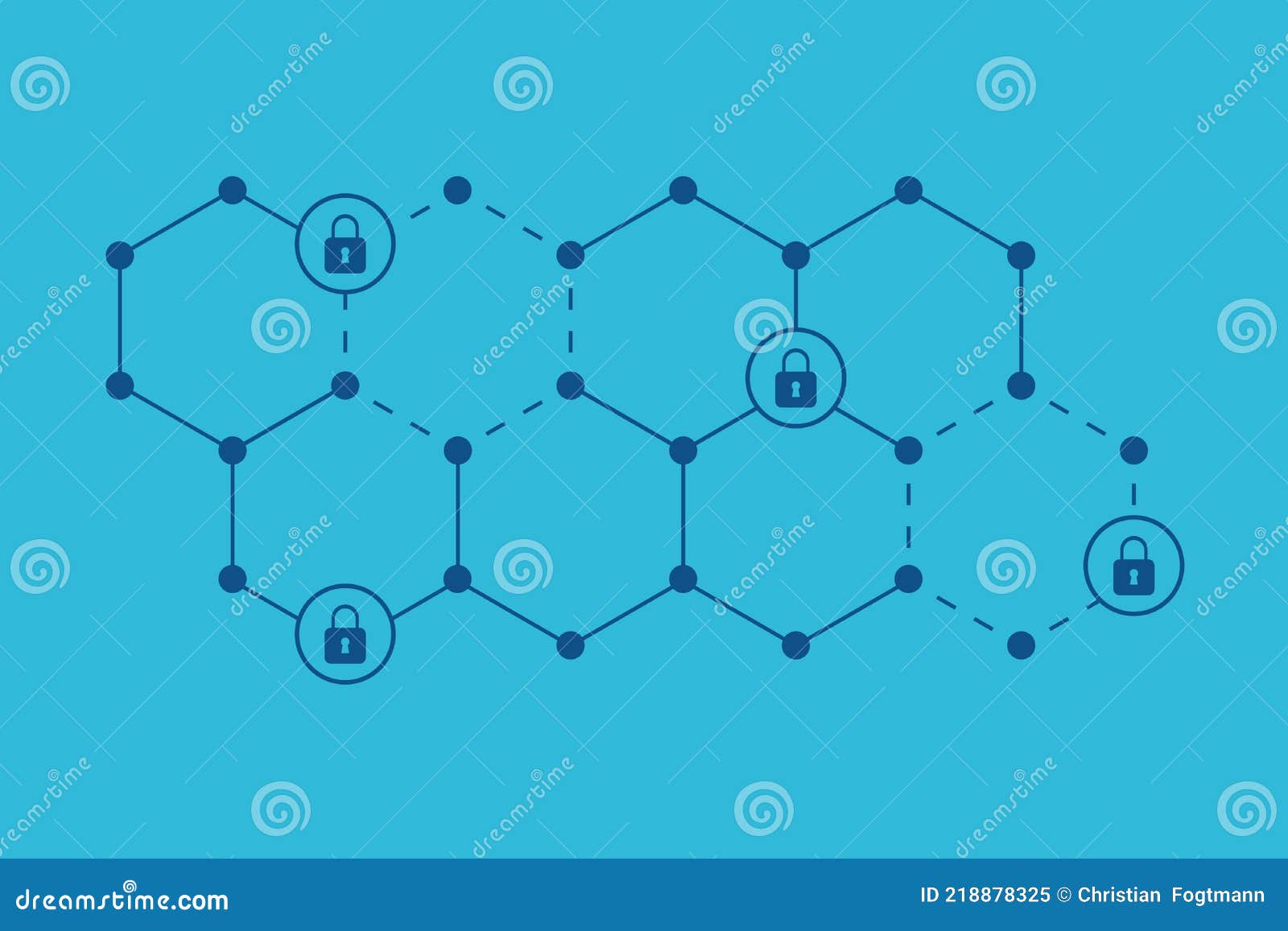 Cyber Security Graph Internet Business Concept Stock Vector ...