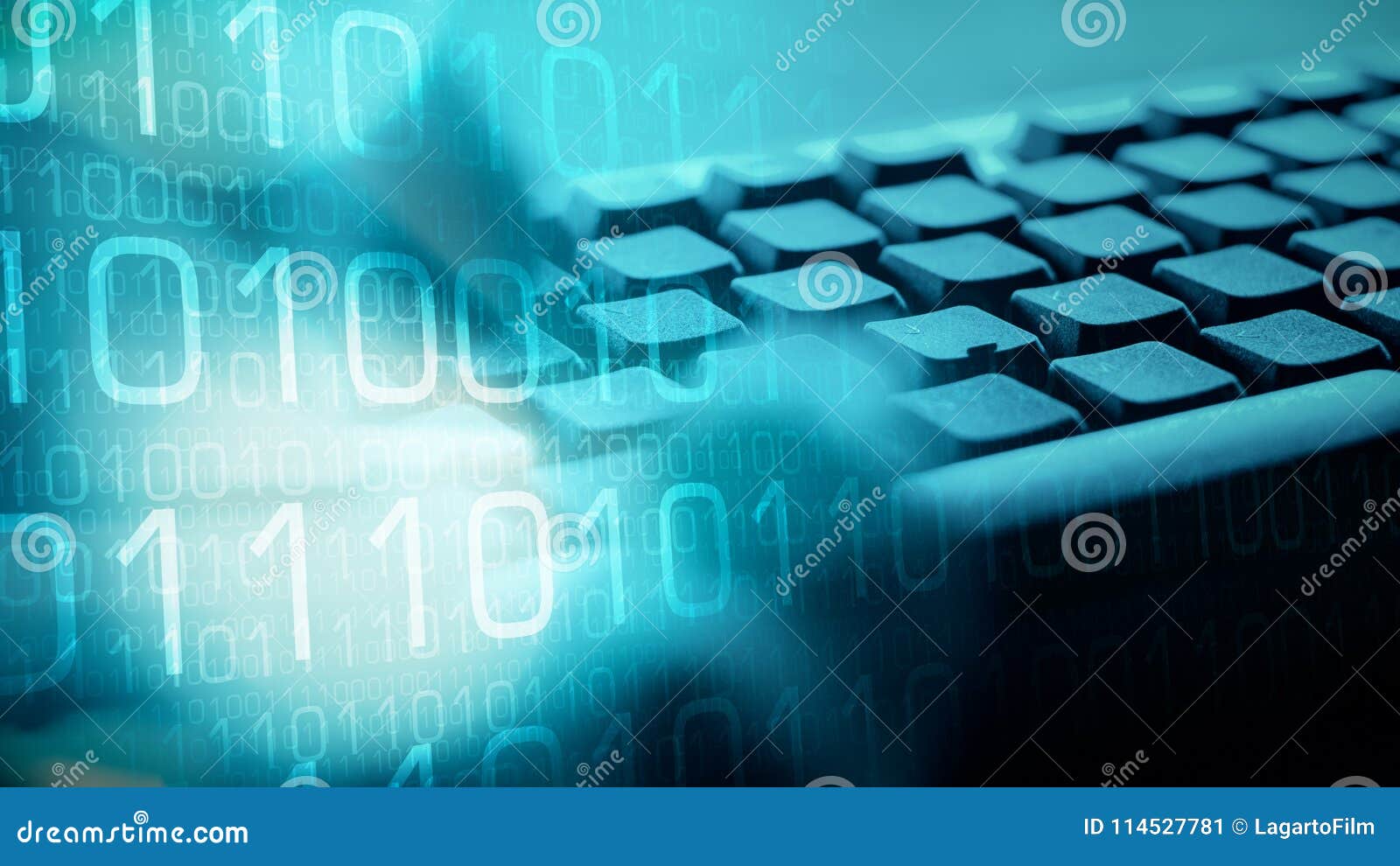 Cyber Security, Hacker Typing on a Computer Keyboard Stock Image ...
