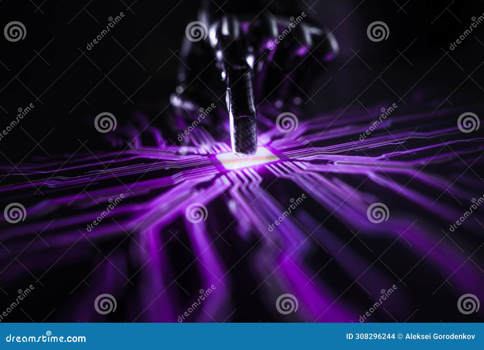 Cyber Security Hacking Concept: Rogue Artificial Intelligence Robot ...