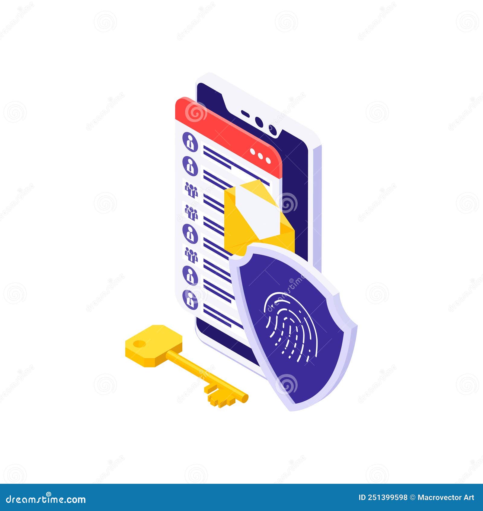 Cyber Security Icon stock vector. Illustration of notification - 251399598