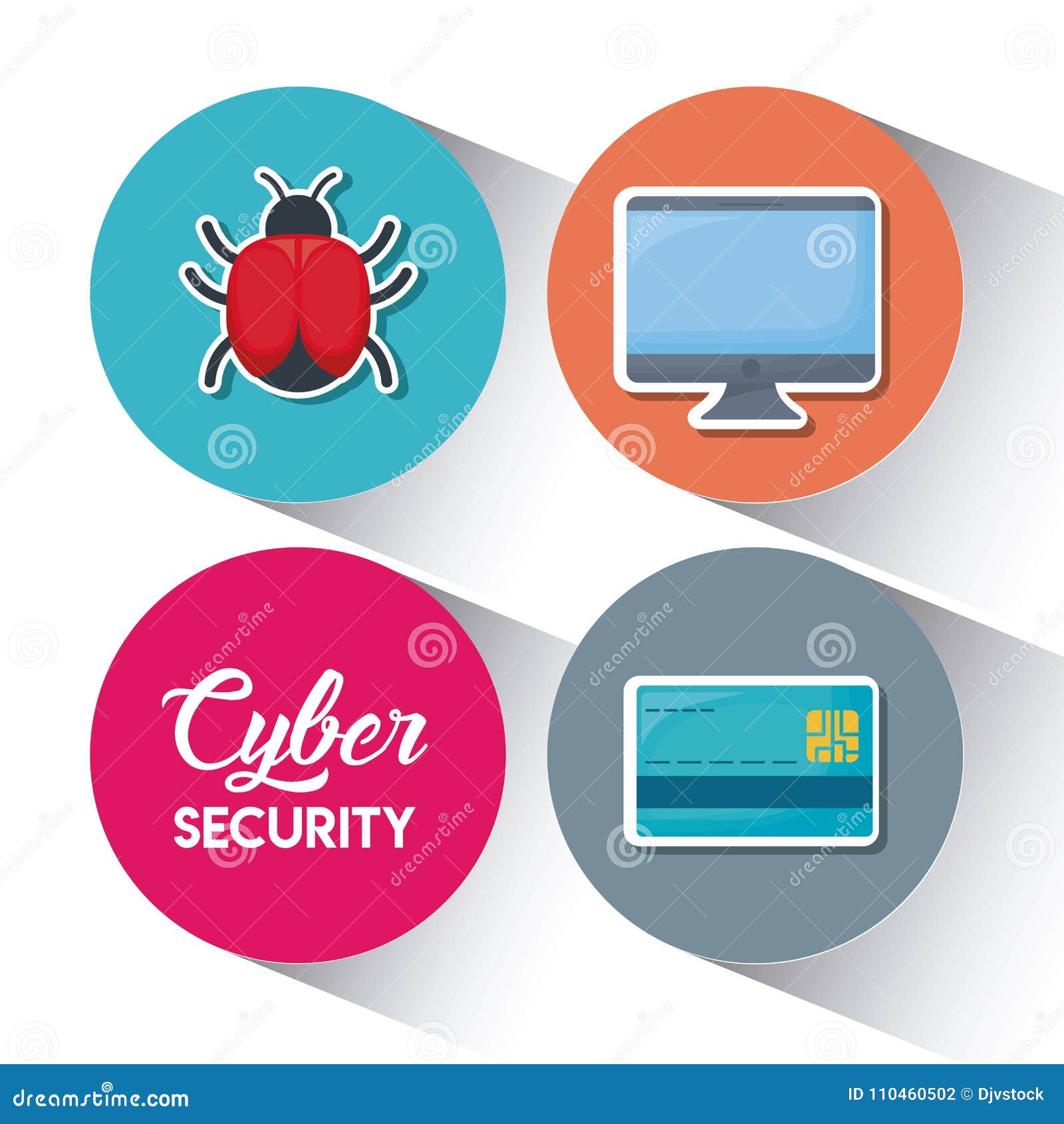 Cyber security design stock vector. Illustration of icon - 110460502