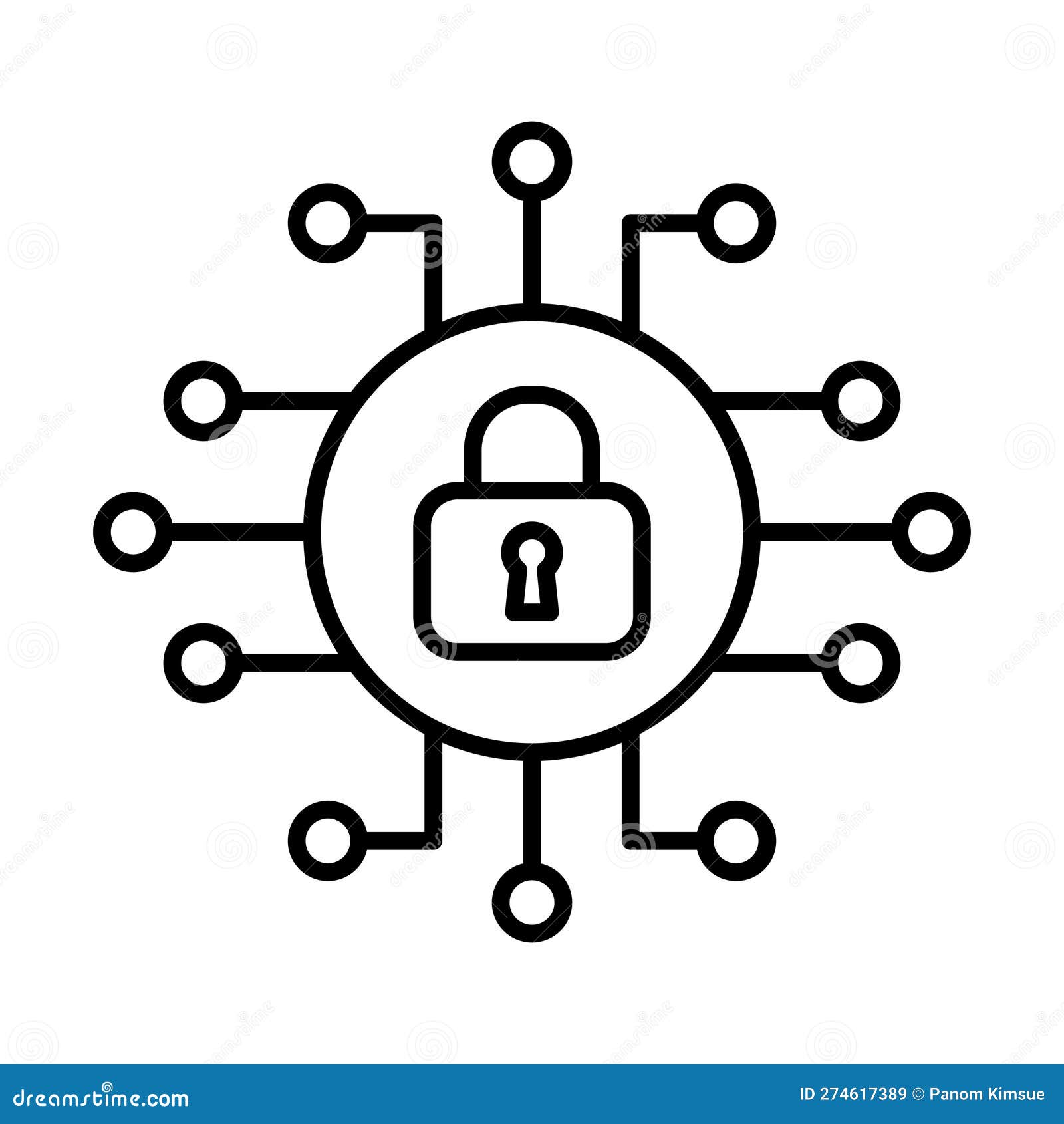 Cyber Security Icon Vector. Security Logo Artificial Intelligence ...