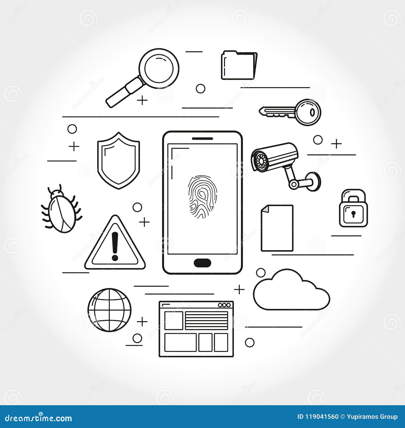 Cyber security icons stock vector. Illustration of round - 119041560 Cyber security icons stock vector. Illustration of round - 119041560