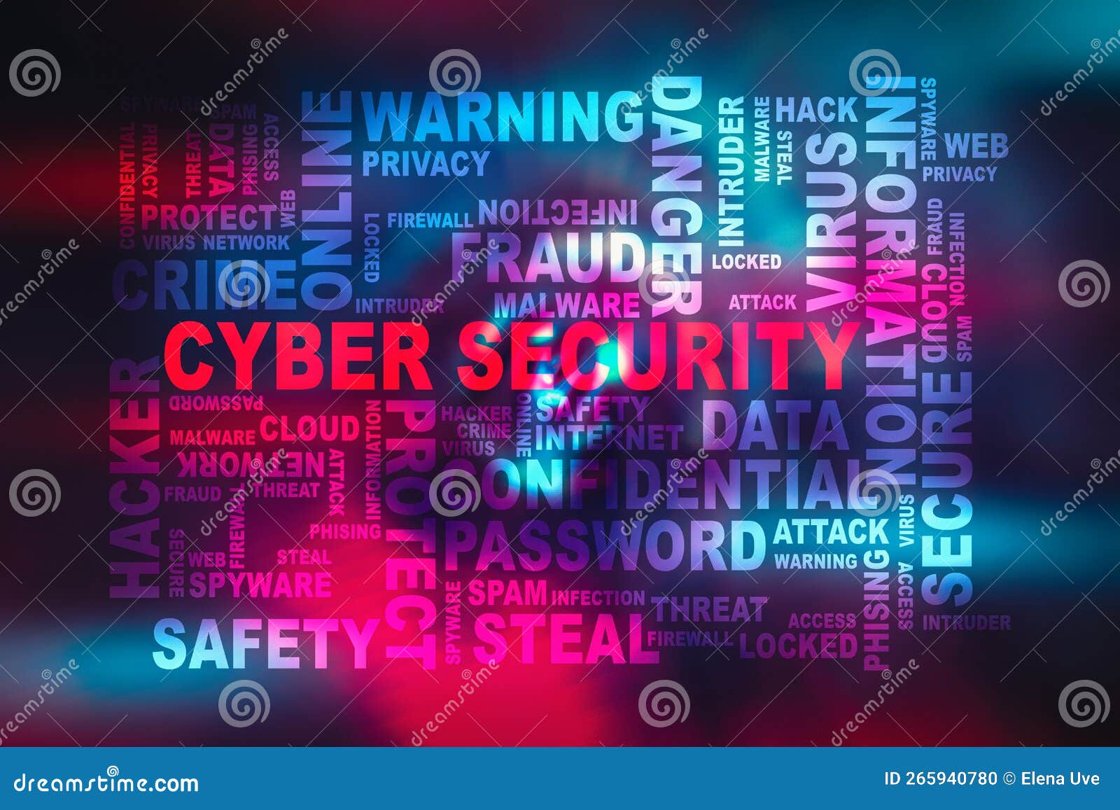 Cyber Security Illustration Concept. Stock Illustration - Illustration ...